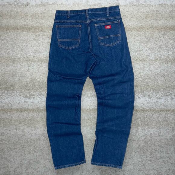 Dickies | Jeans | Vintage Dickies Jeans Dark Wash Work Wear Denim Red ...